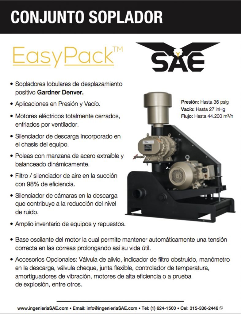 Soplador y Bomba de Vacío Cycloblower 5CDL13 Gardner Denver